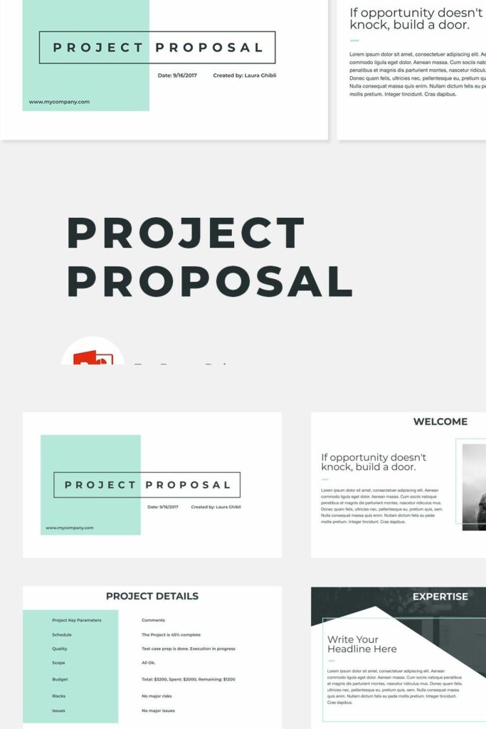 Project Proposal PowerPoint Template – MasterBundles
