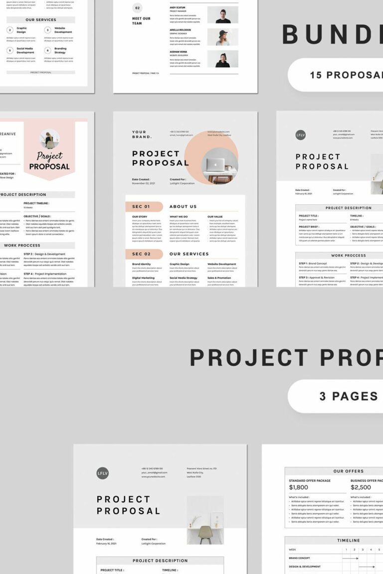 Proposal Bundle | MS Word & Indesign – MasterBundles