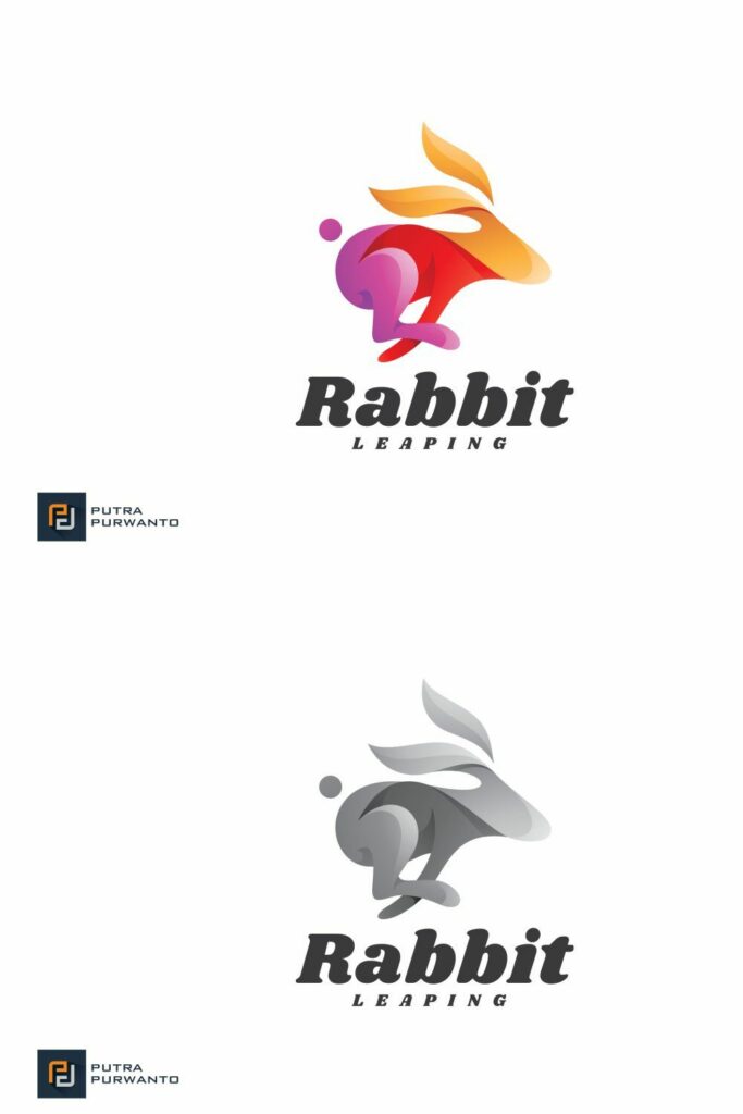 Rabbit Leaping - Logo Template – MasterBundles
