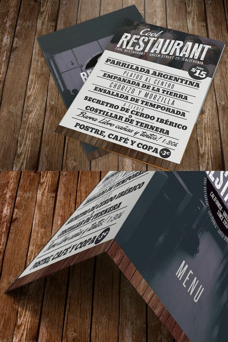 Restaurant Menu Template PSD – MasterBundles