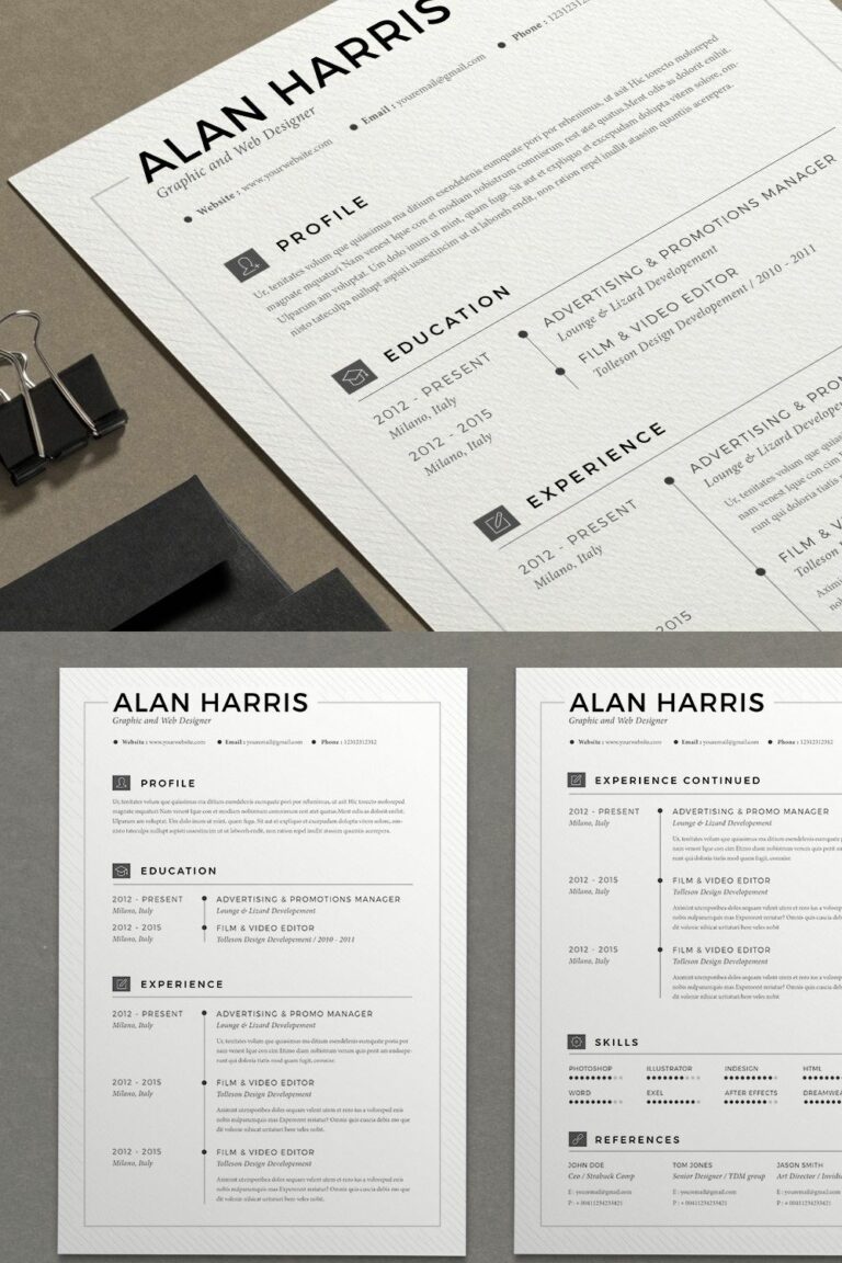 Resume Alan (2 pages) – MasterBundles