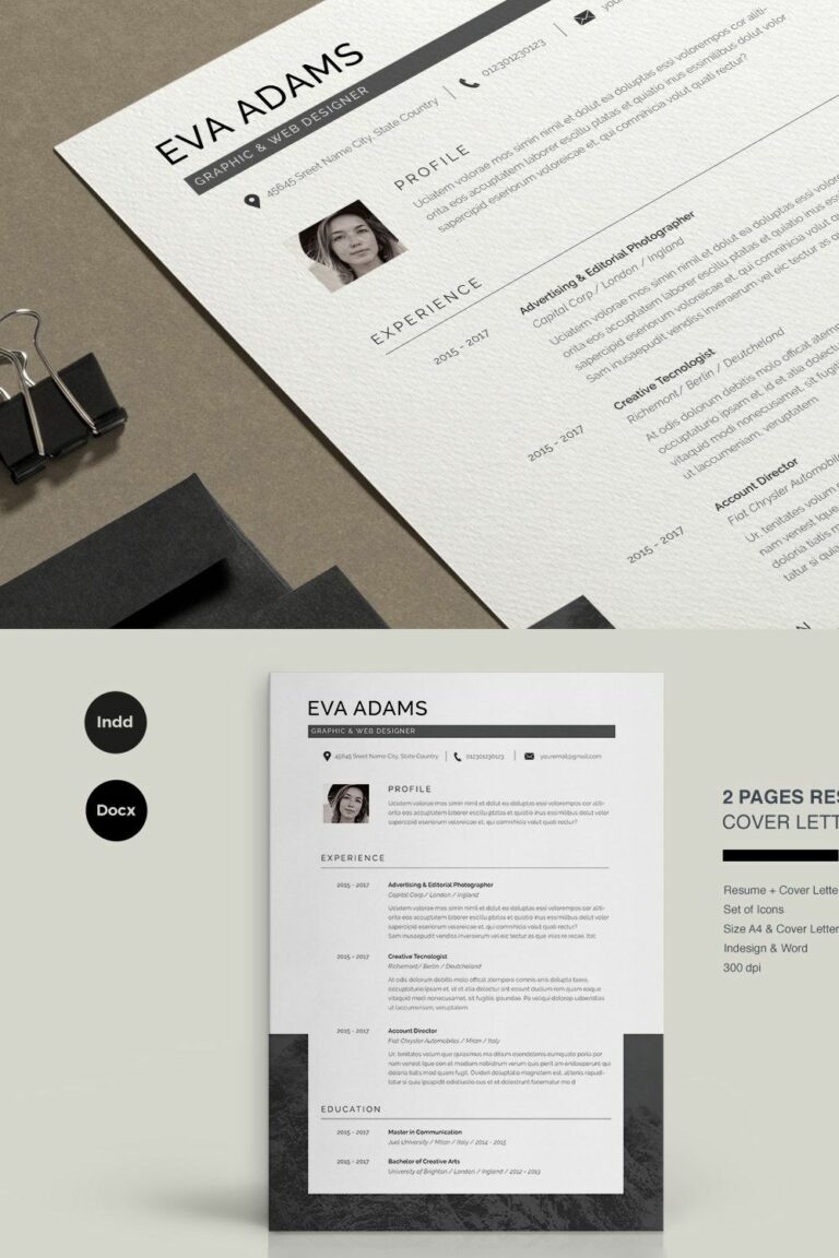 Resume Eva – MasterBundles