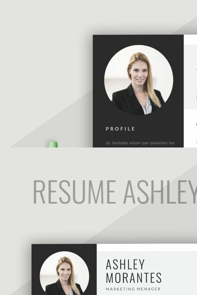 Resume Template Ashley – MasterBundles