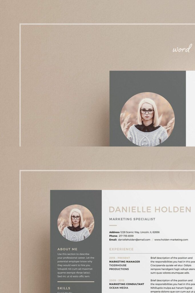Resume/CV | Danielle – MasterBundles