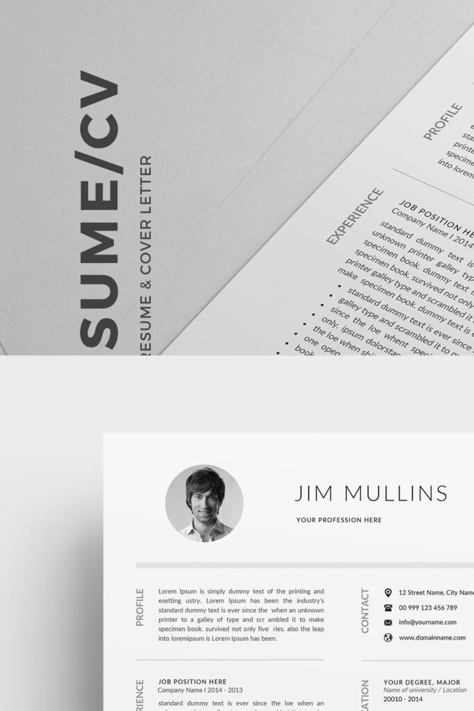 Resume/CV Template (3 Pages) – MasterBundles