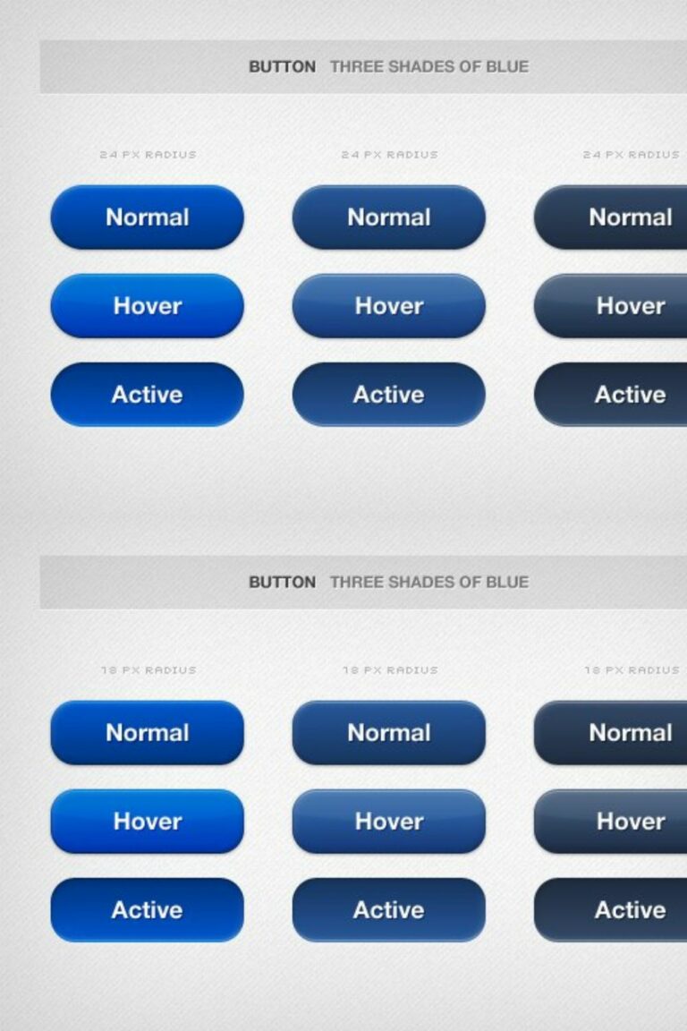 Rounded and Solid Buttons – MasterBundles