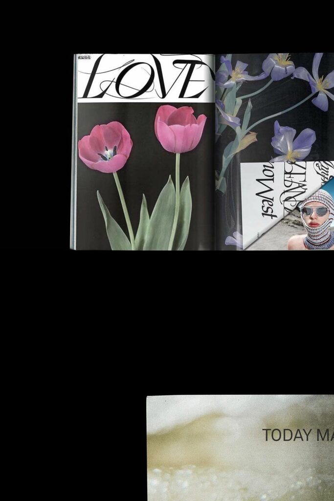 Scanned Magazine Mockup – MasterBundles