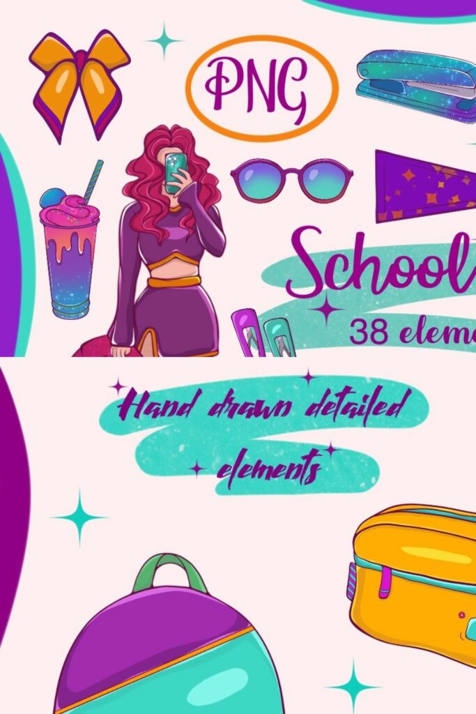 School Days Clipart – MasterBundles