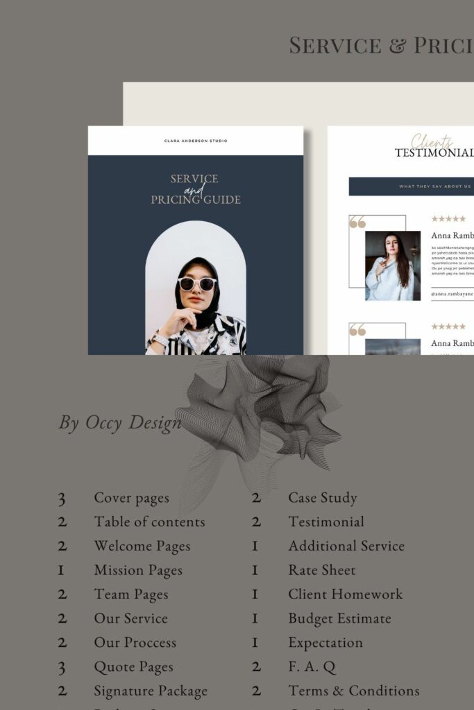 Services and Pricing Guide Template – MasterBundles