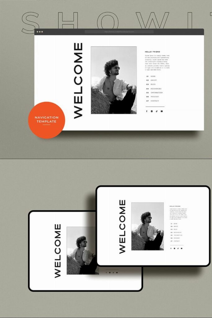 Showit Pop Out Menu – MasterBundles