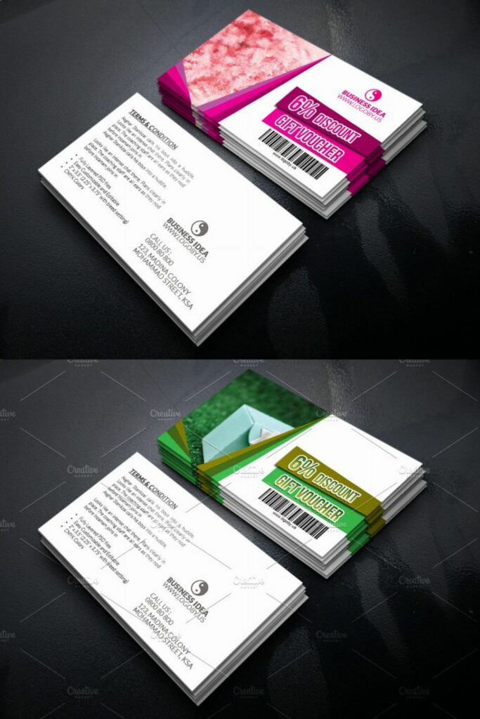 Simple Gift Voucher Template Design – MasterBundles