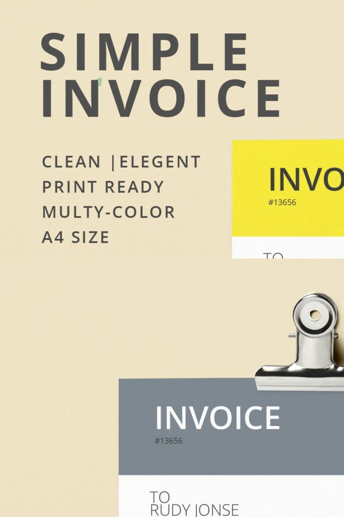 Simple Invoice | Invoice Template – MasterBundles