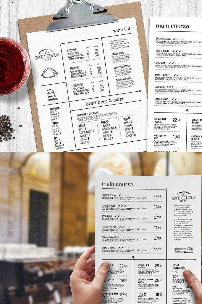 Simple Menu Template – MasterBundles