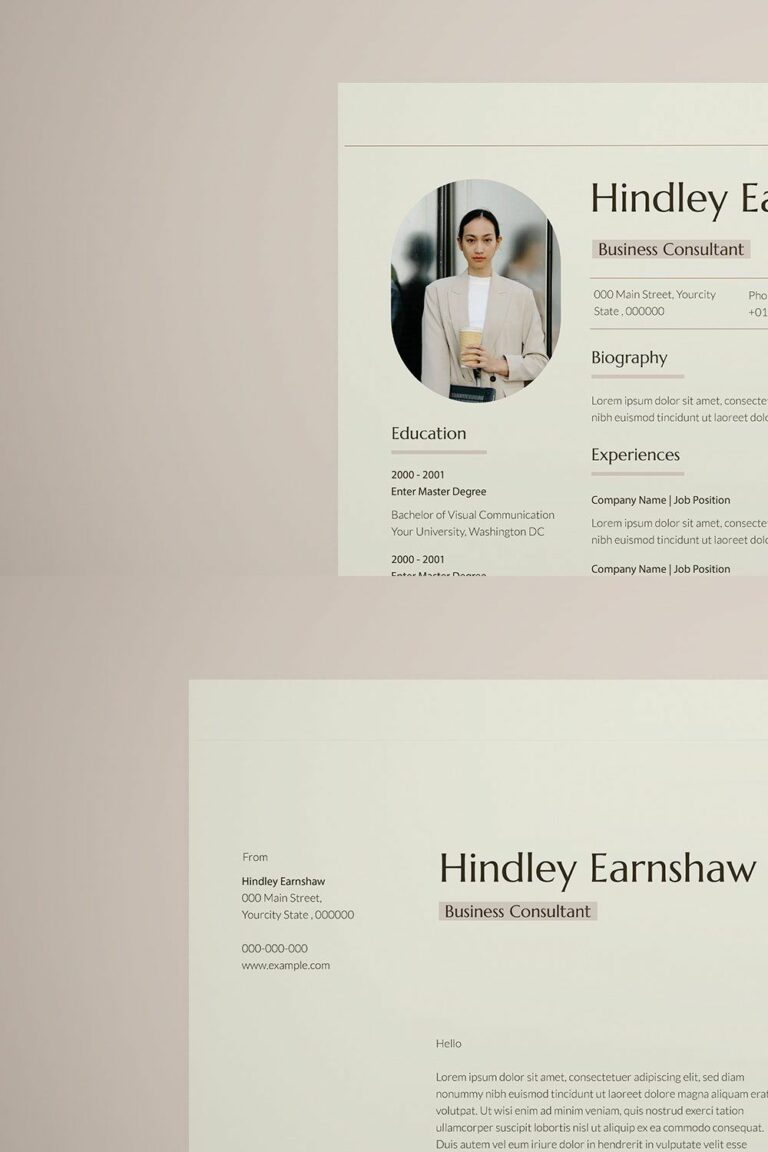 Simple Modern Resume – MasterBundles