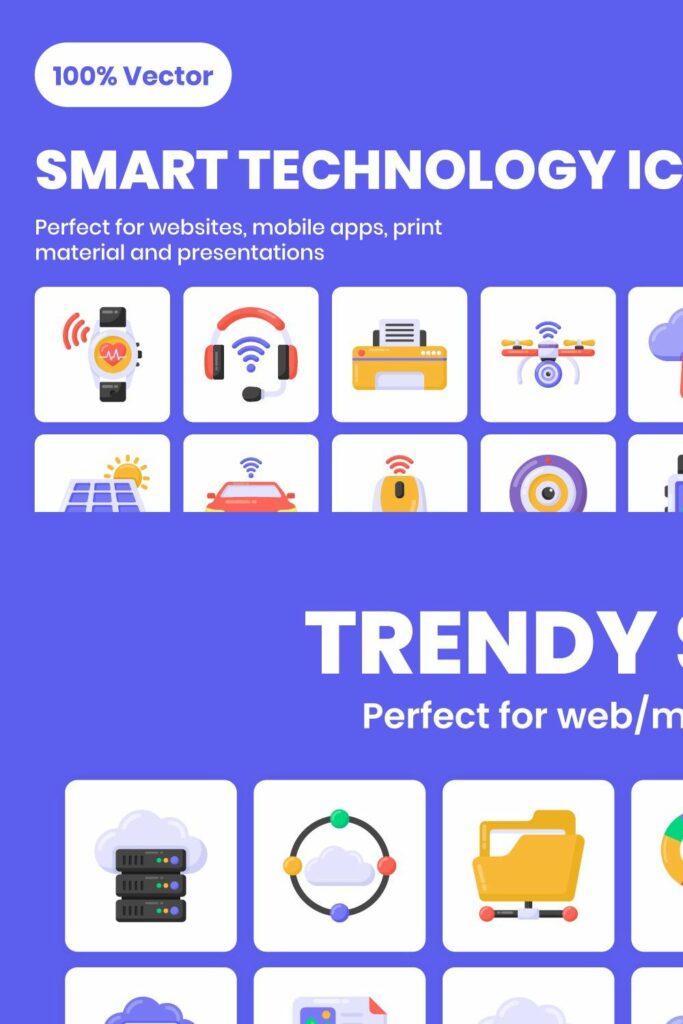 Smart Technology Icons - Vector icon – MasterBundles