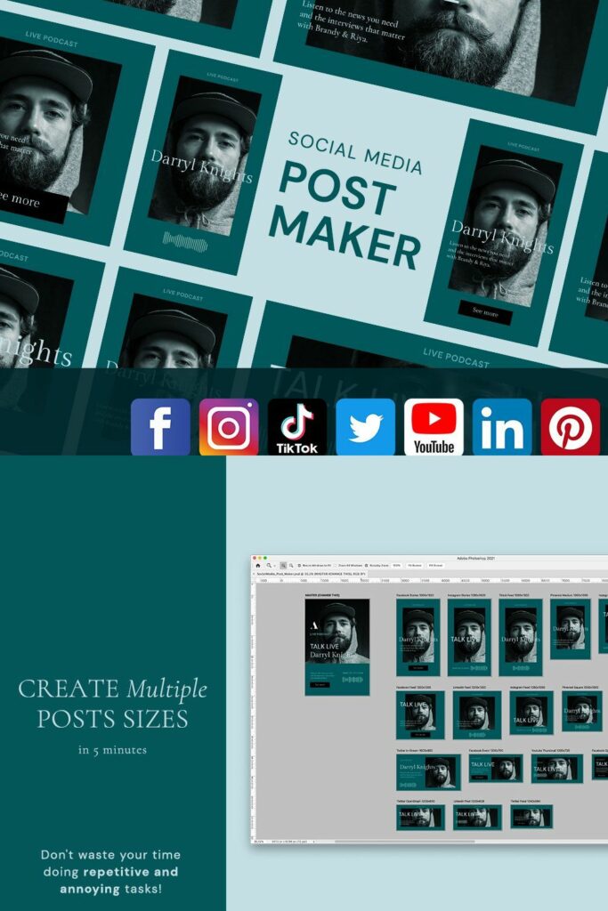 Social Media Post Maker – MasterBundles