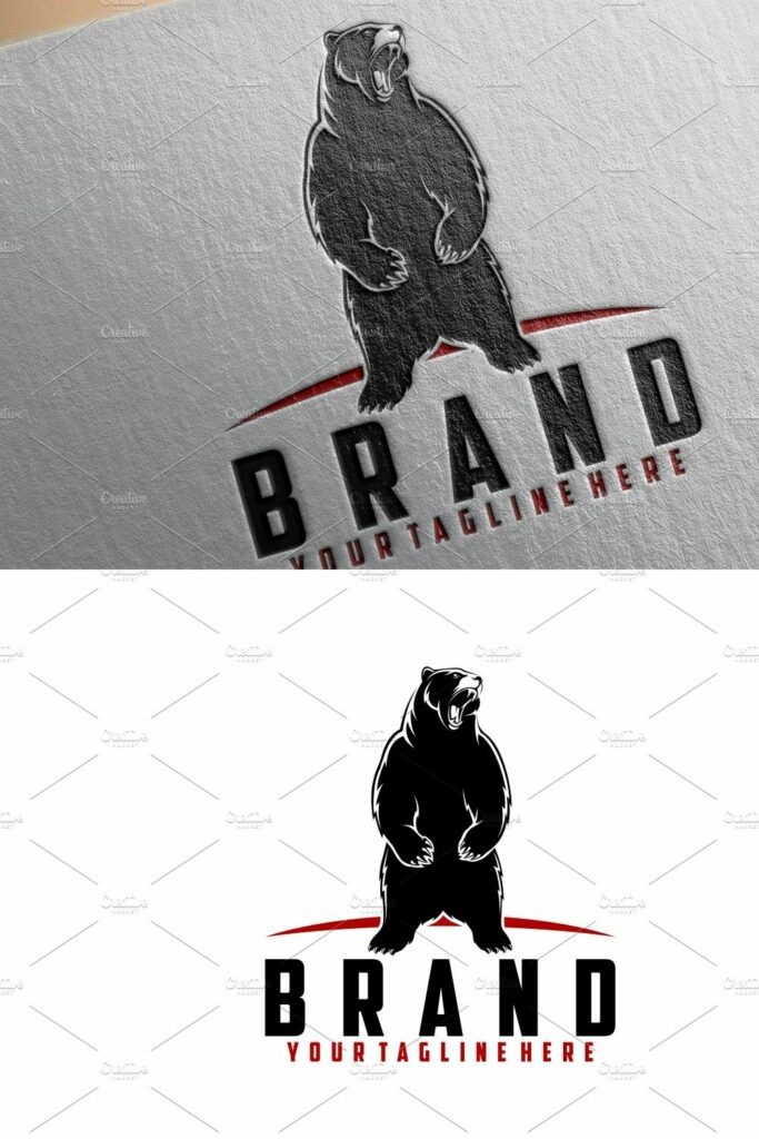 Standing Bear Logo – MasterBundles