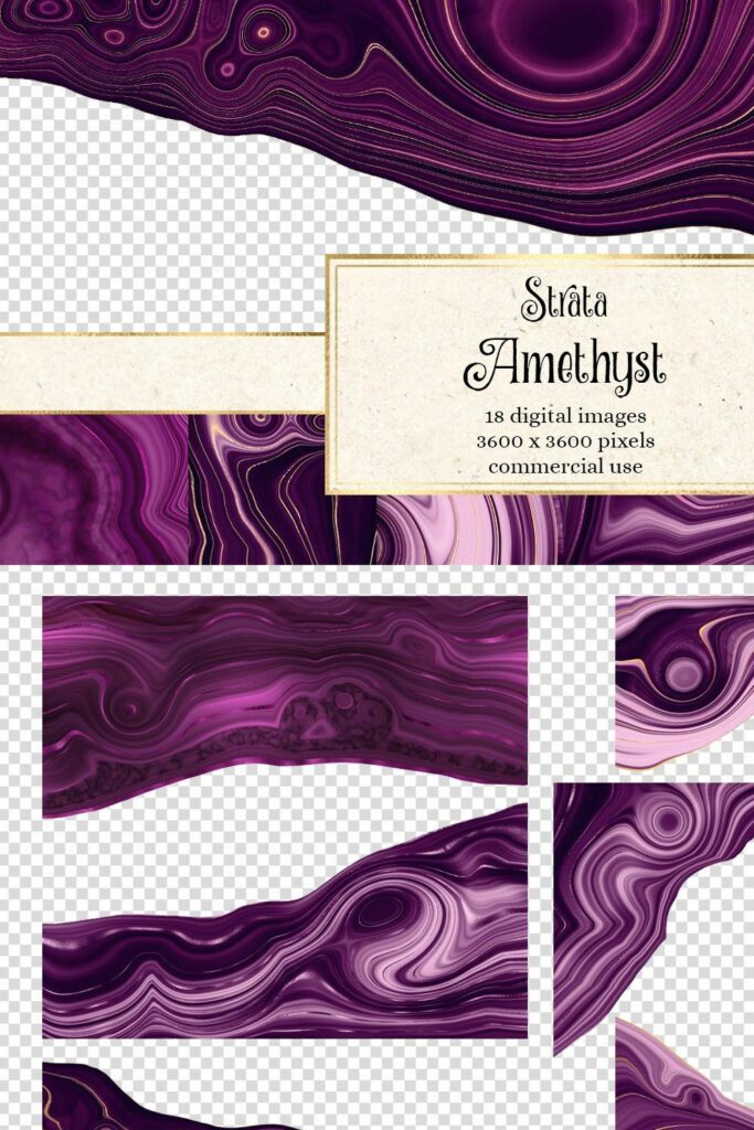 Strata Amethyst Purple Agate – MasterBundles