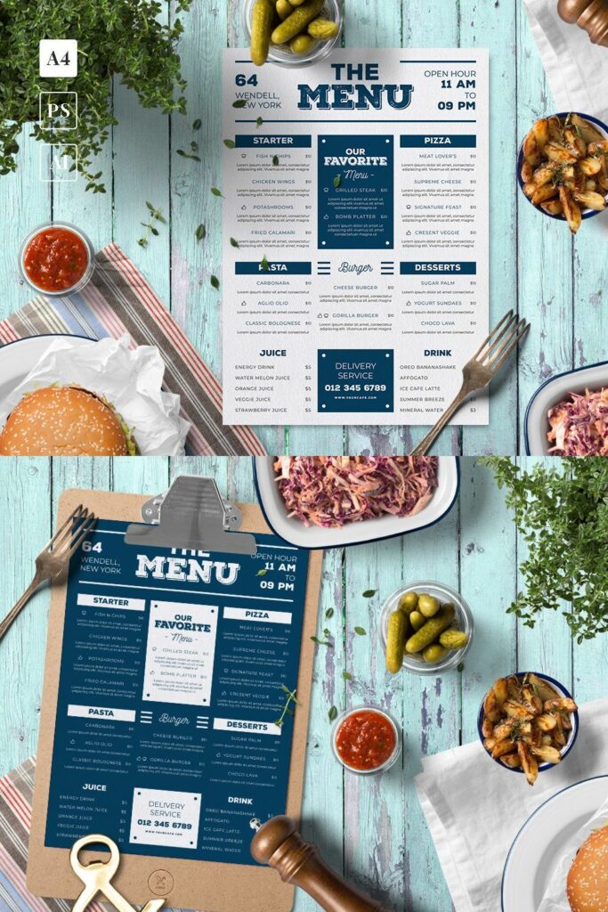 Summer Food Menu – MasterBundles