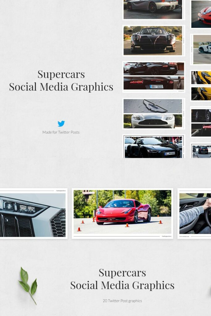 Supercars Twitter Posts – MasterBundles