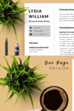 High School Teacher Resume Template / CV - Lydia – MasterBundles