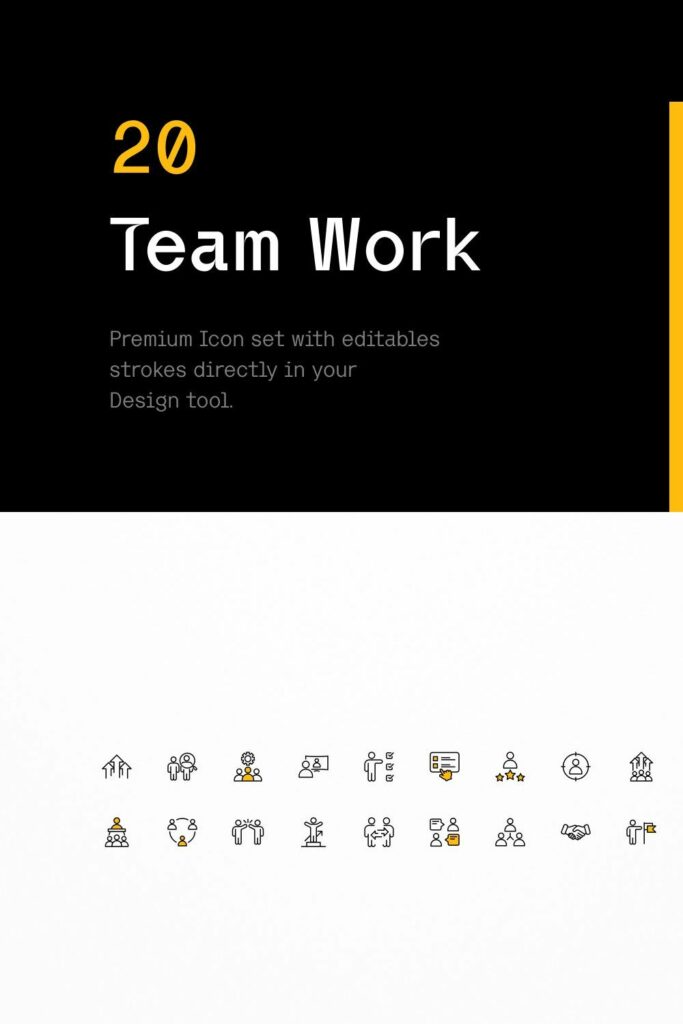 Team Work - Stroke Icons – MasterBundles