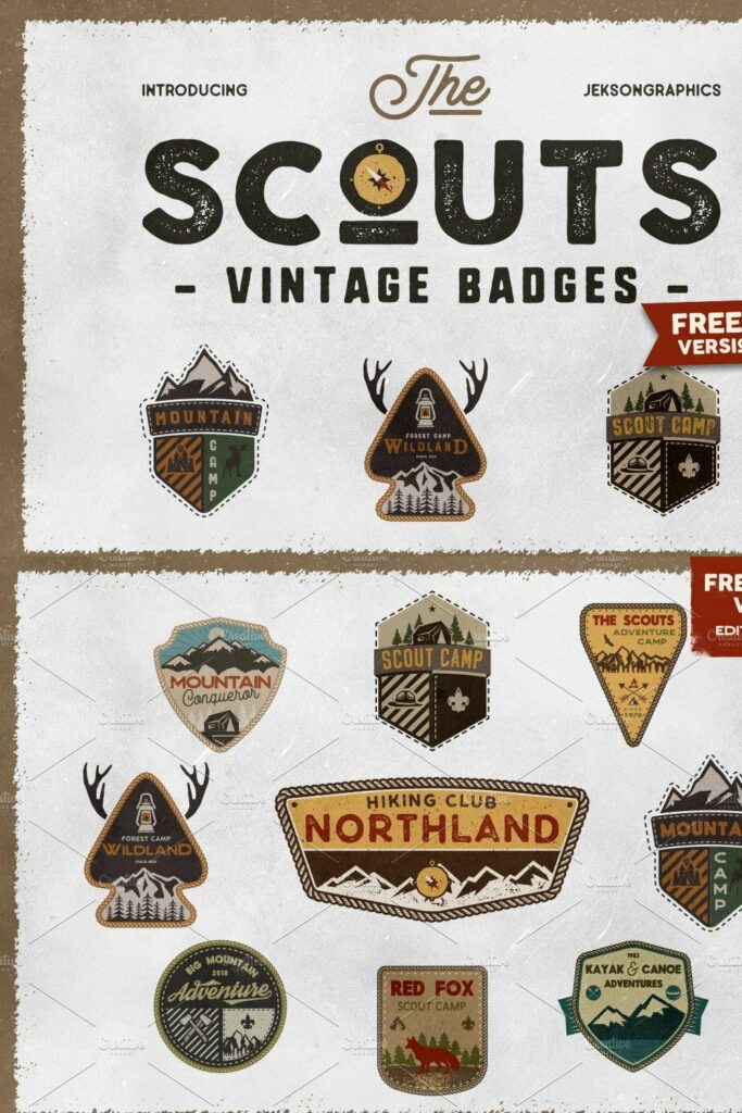 The Scouts Logos & Camping Badges – MasterBundles