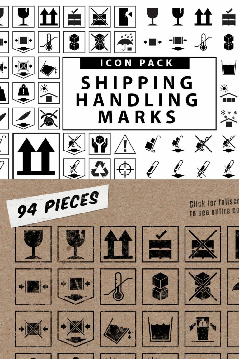 Travel Wise Shipping Labels Icon Set – MasterBundles
