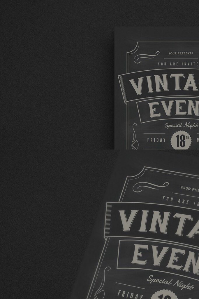 Vintage Event Flyer – MasterBundles