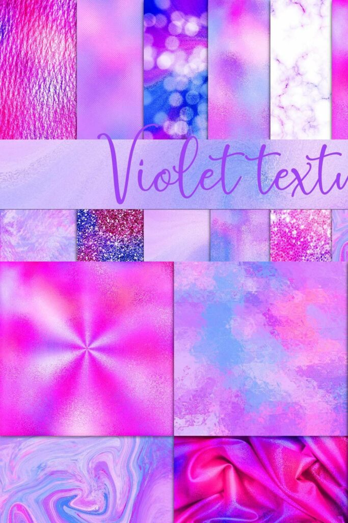 Violet textures digital paper – MasterBundles