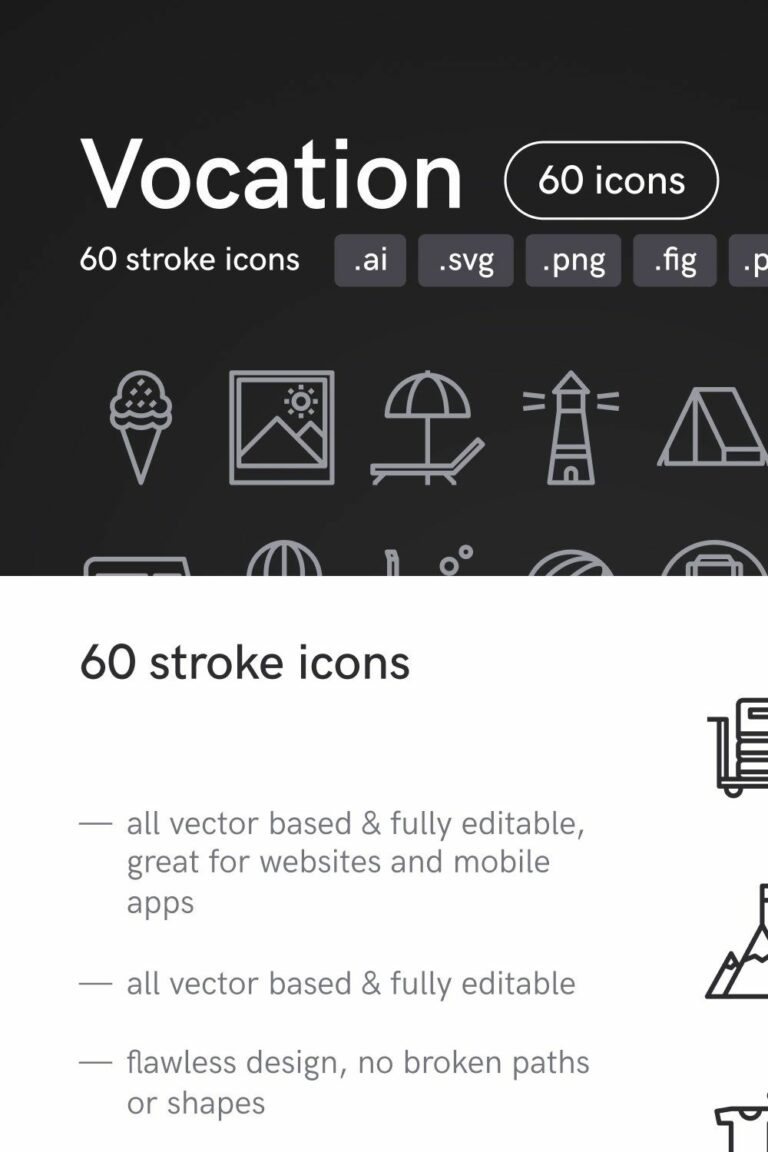 Vocation Icons (60 Icons) – MasterBundles