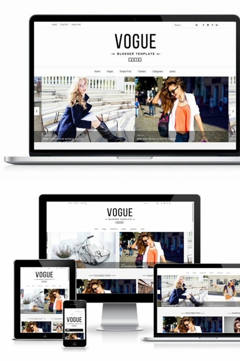 Vogue 2016 Blogger Template – MasterBundles