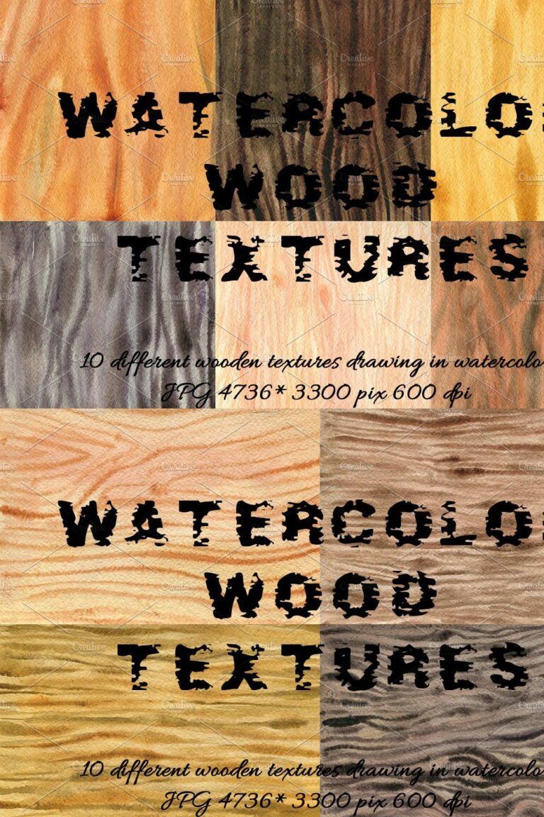 Watercolor wood textures – MasterBundles