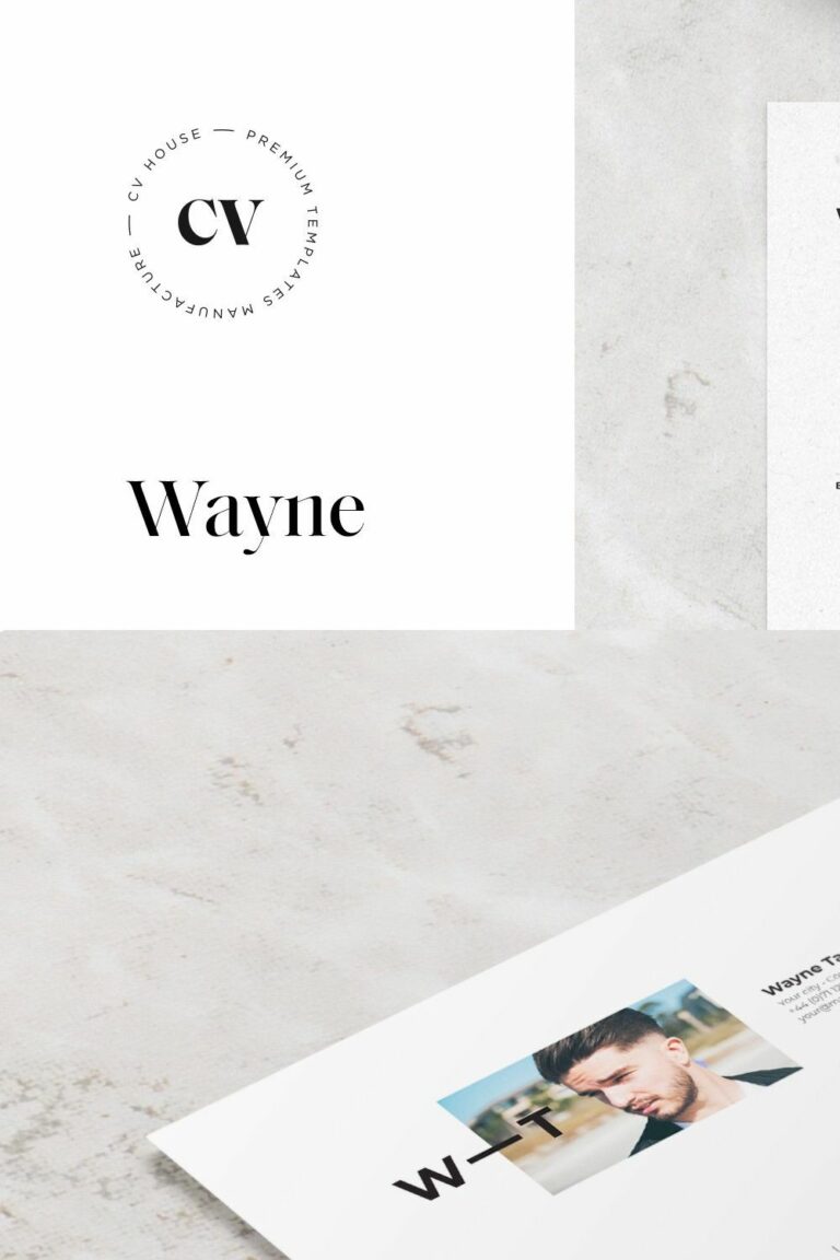 Wayne | CV / resume template – MasterBundles