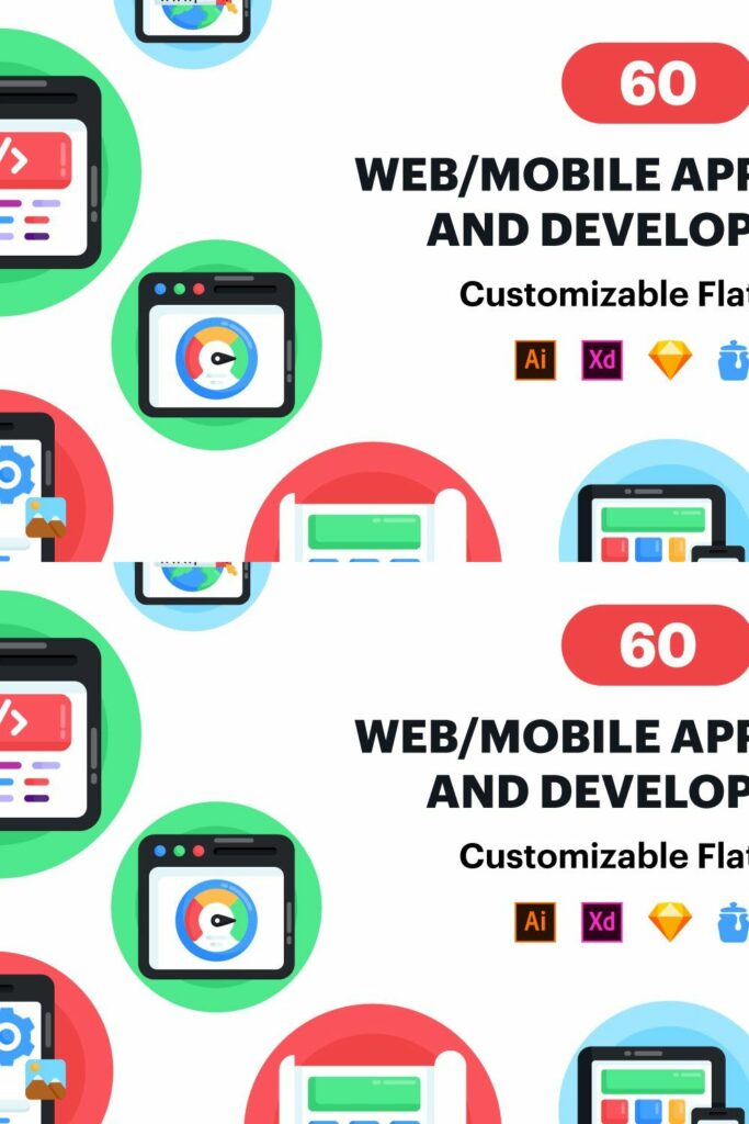 Web/Mobile App Design - 60 Vector – MasterBundles