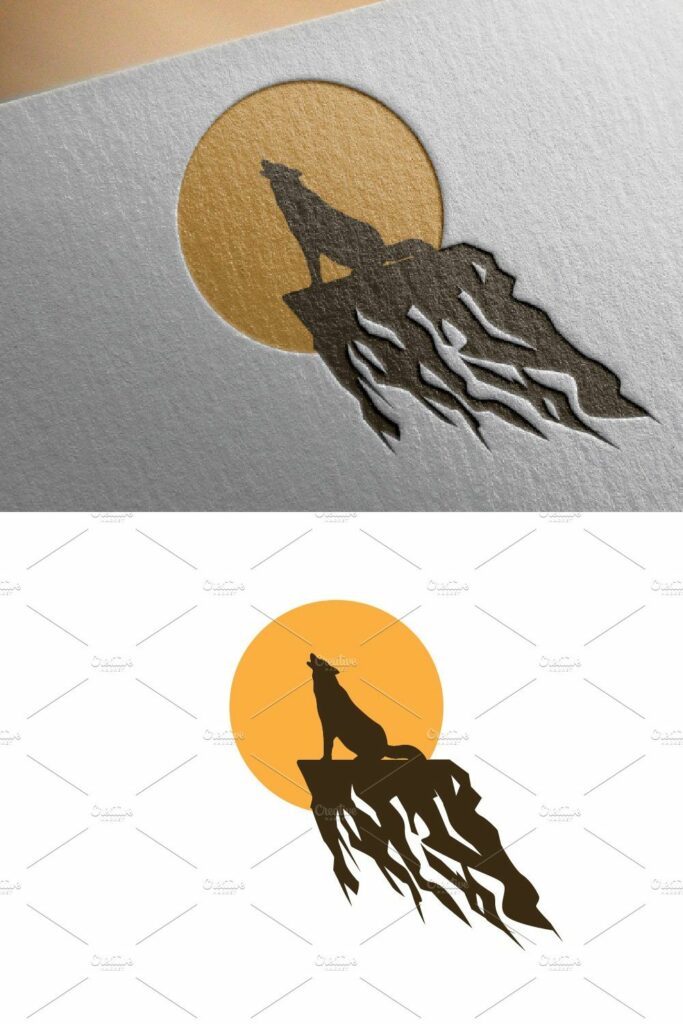 Wolf Howl at Full Moon Illustration – MasterBundles