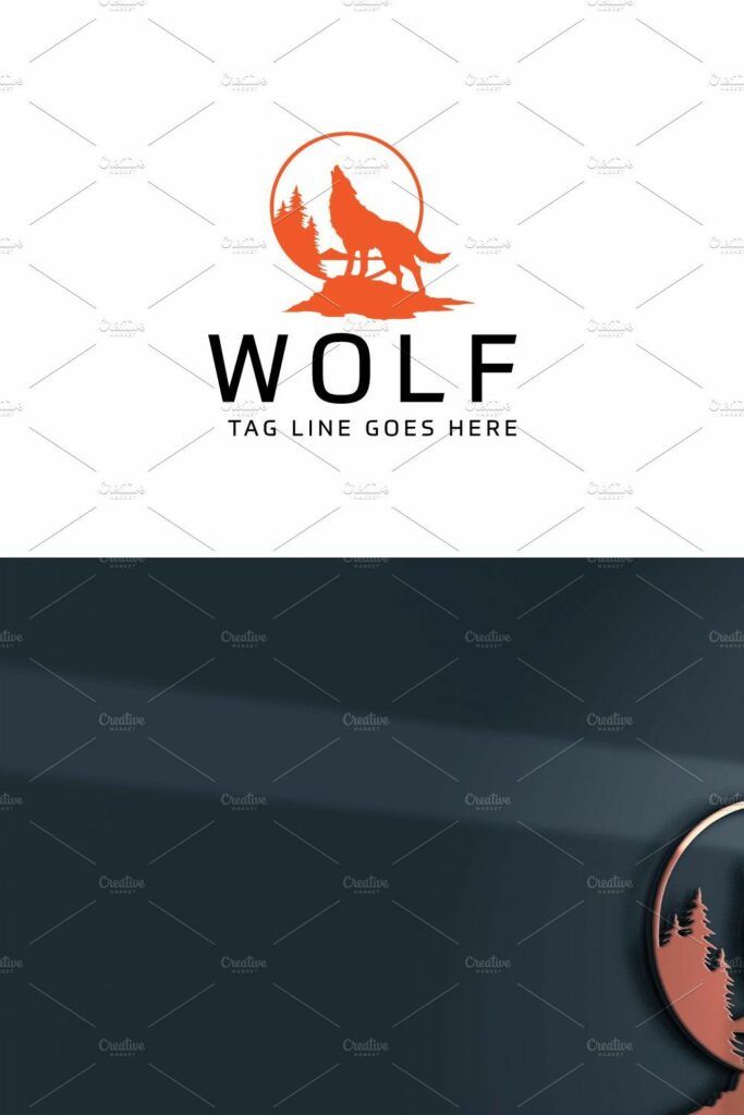 wolf logo – MasterBundles