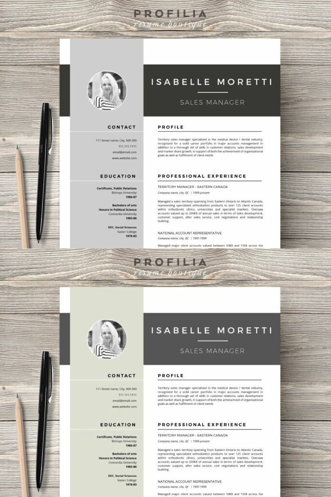 Word Resume & Cover letter Template – MasterBundles