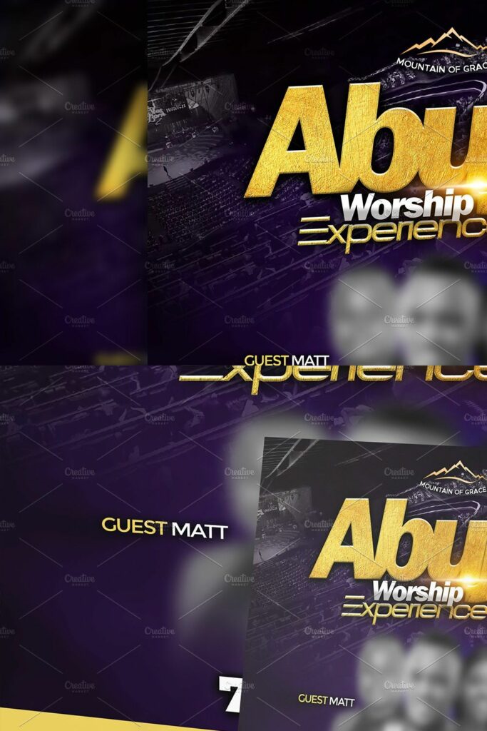 worship night experience flyer – MasterBundles