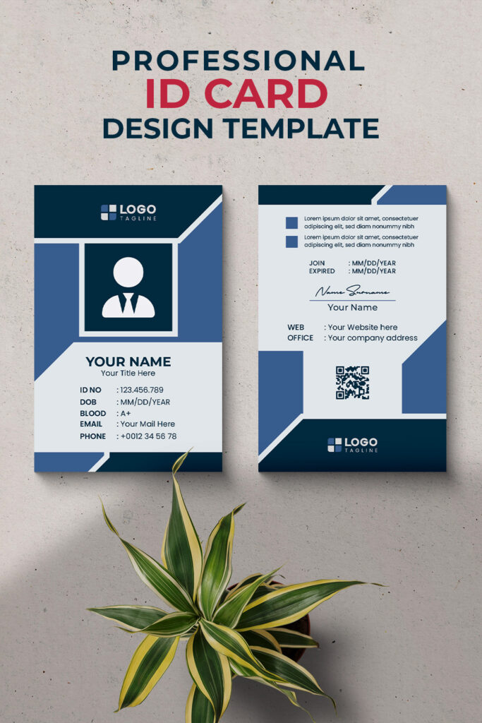 Professional Creative Modern Unique Id Card Design Template - MasterBundles