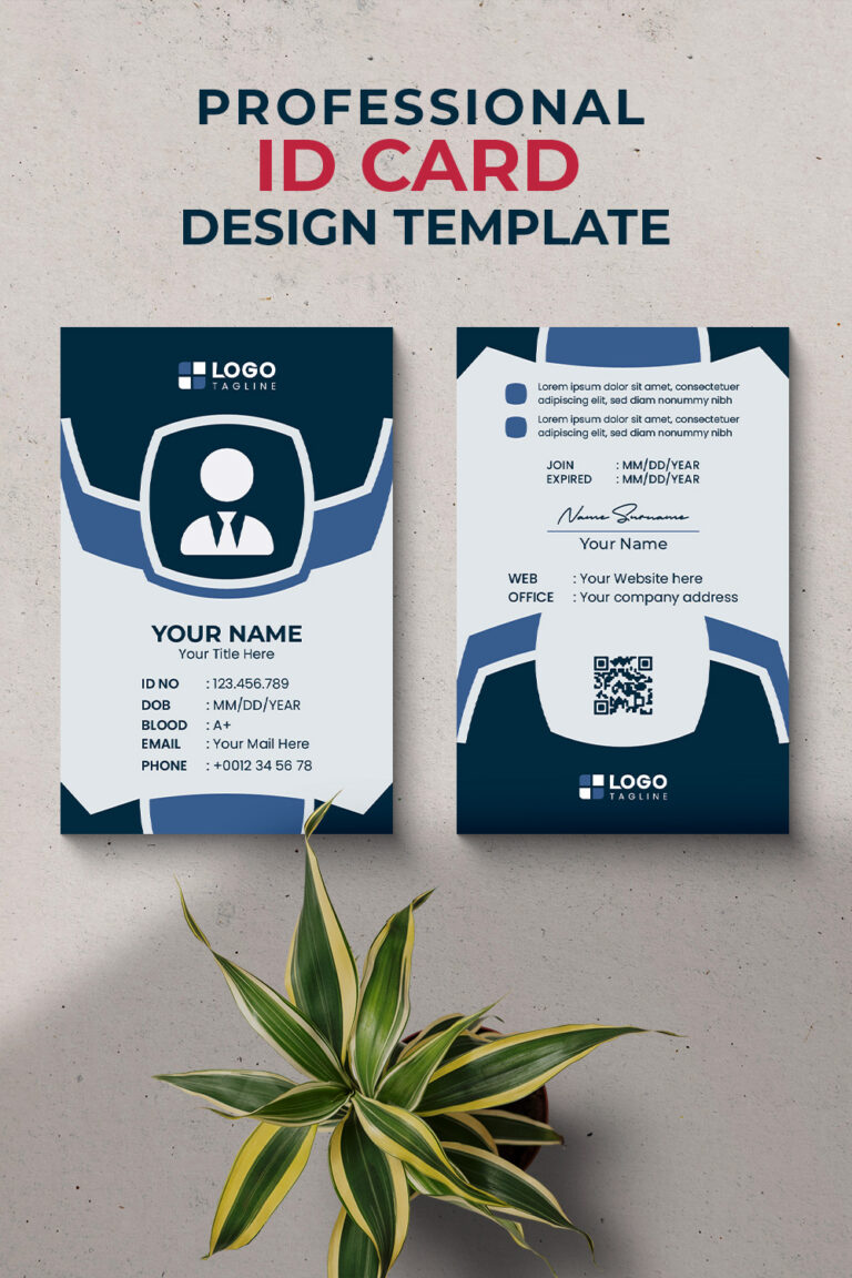 Professional Creative Modern Unique Id Card Design Template - MasterBundles