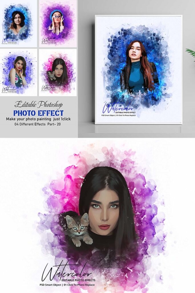 Editable Photoshop Photo Effect - MasterBundles