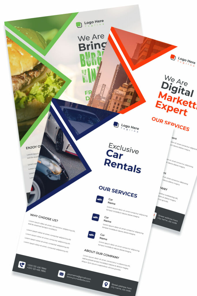 Corporate, Digital Marketting Editable Flyer Template - MasterBundles