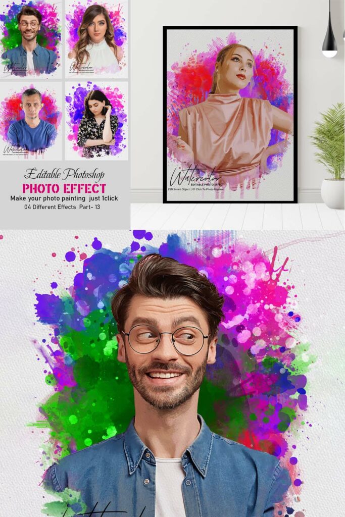 Painting Colorful Photo Effect - MasterBundles