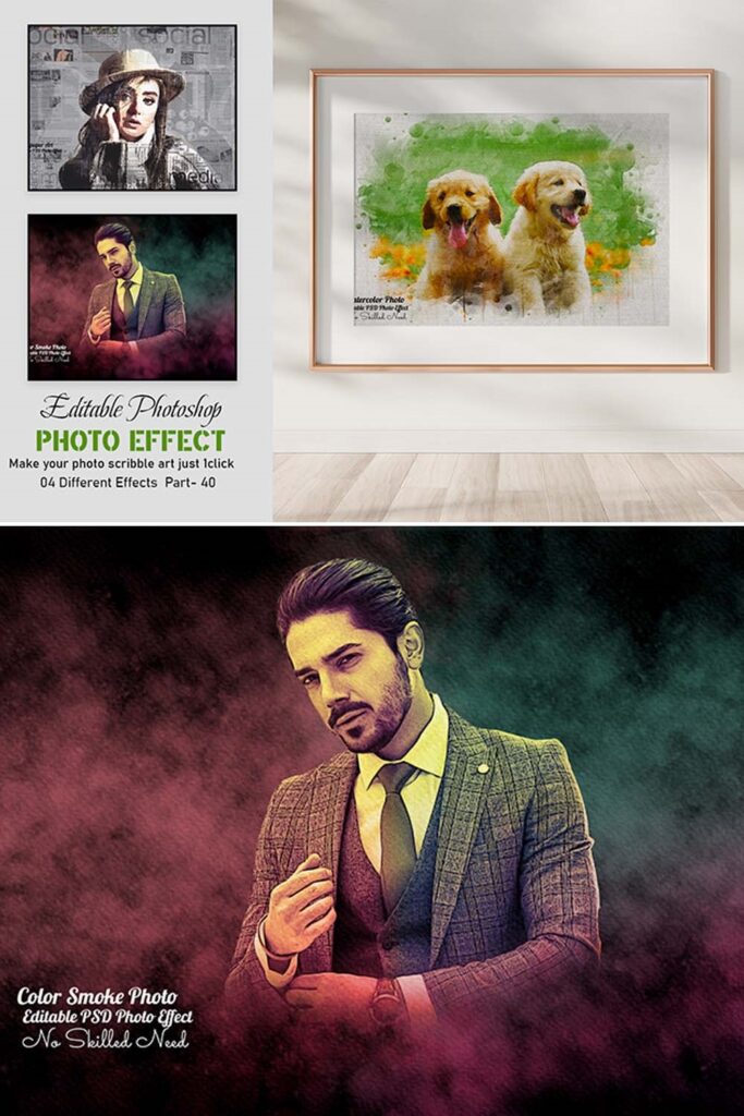 Photoshop Editable Photo Effect - MasterBundles