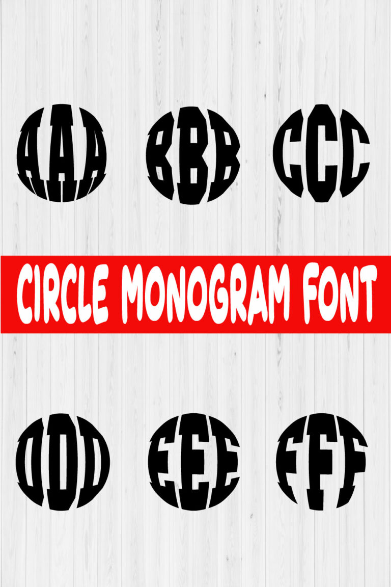 Circle Monogram Font Vol.1 - MasterBundles