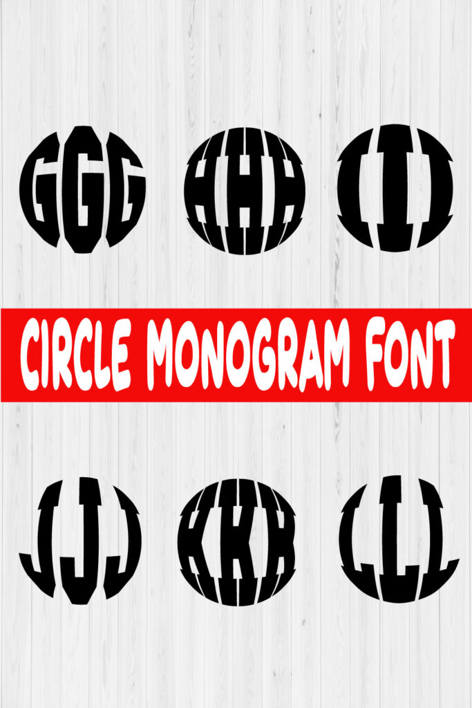 Circle Monogram Font Vol.2 - MasterBundles