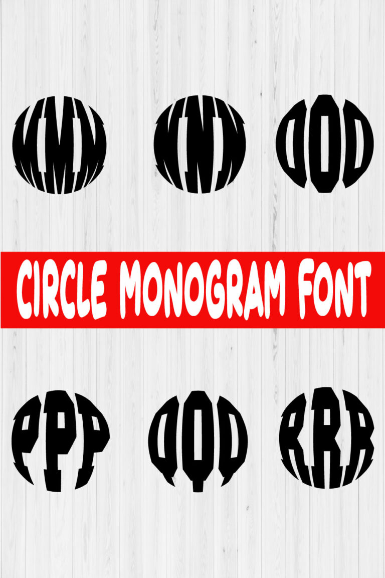 Circle Monogram Font Vol.3 - MasterBundles