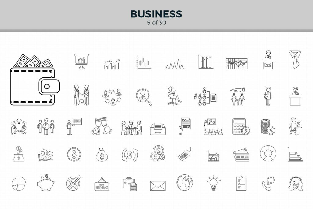 Jumbo Line Icons Pack – MasterBundles