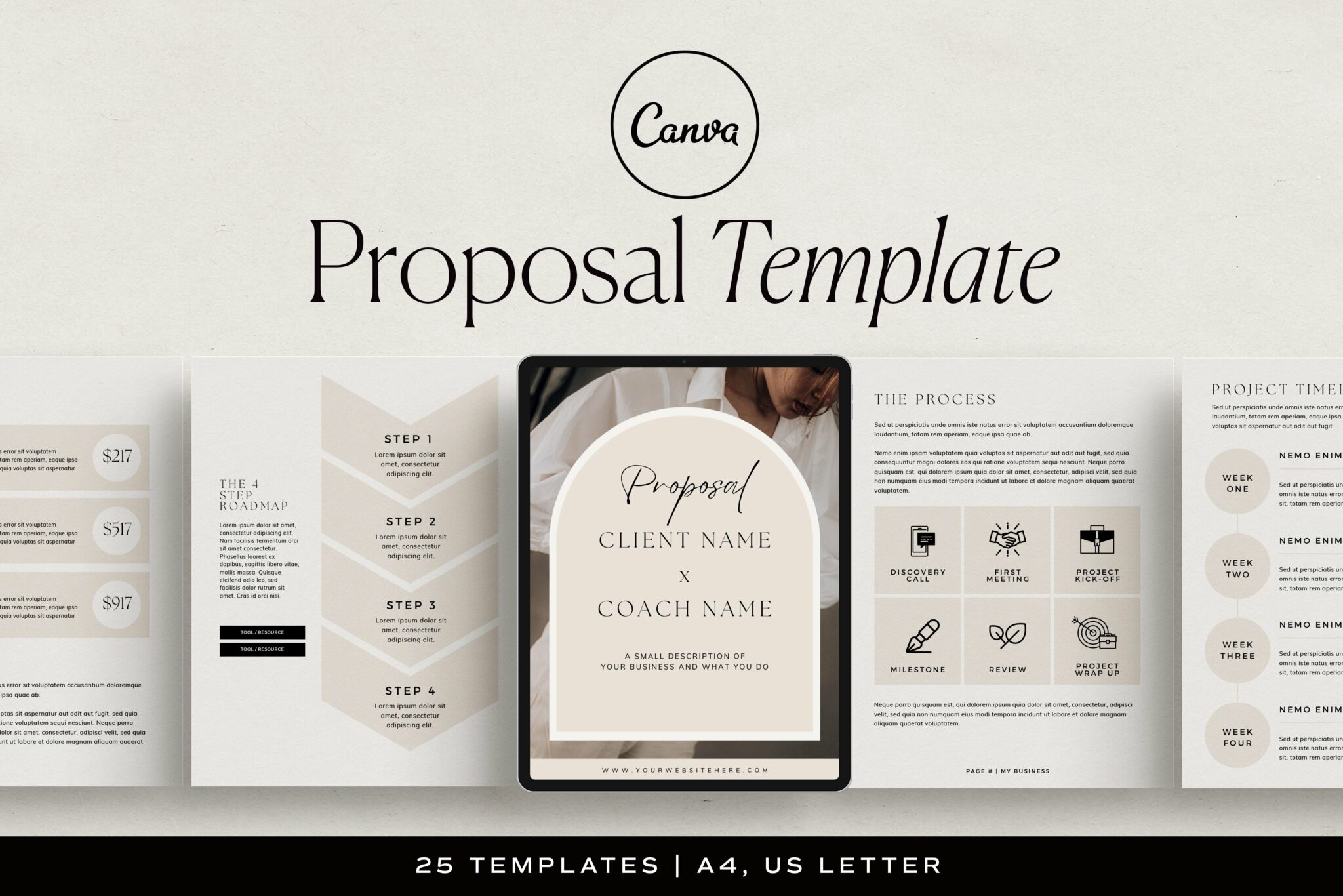 Project Proposal Canva Template – MasterBundles